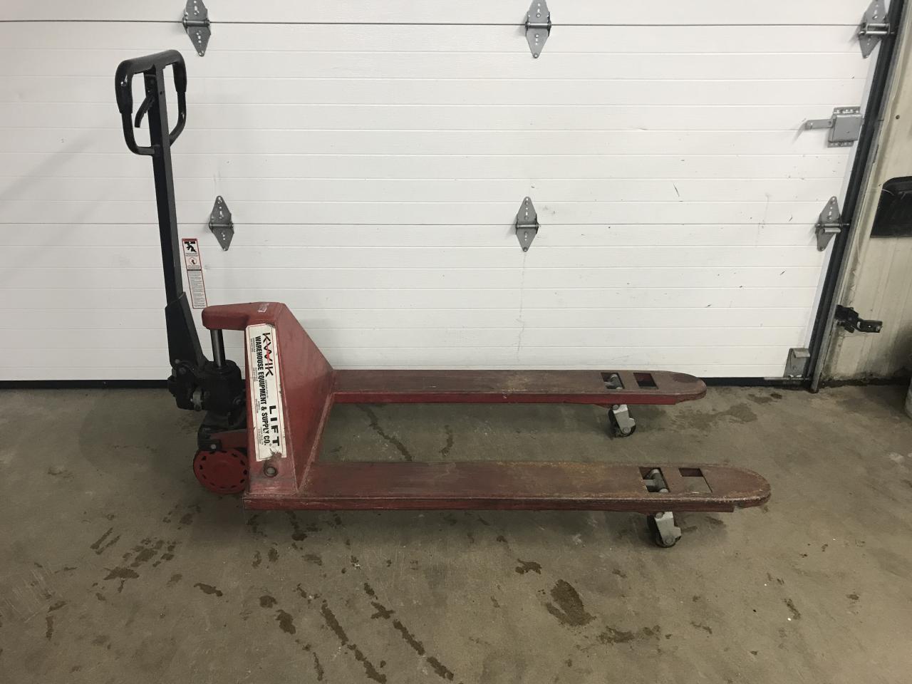 Lot #50: Kwik Lift Pallet Jack 5000 lbs. Capacity - Kewaskum, WI ...